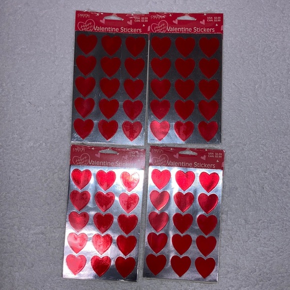 Carlton Cards | Holiday | Sealed Vintage New Hallmark Red Foil Heart ...
